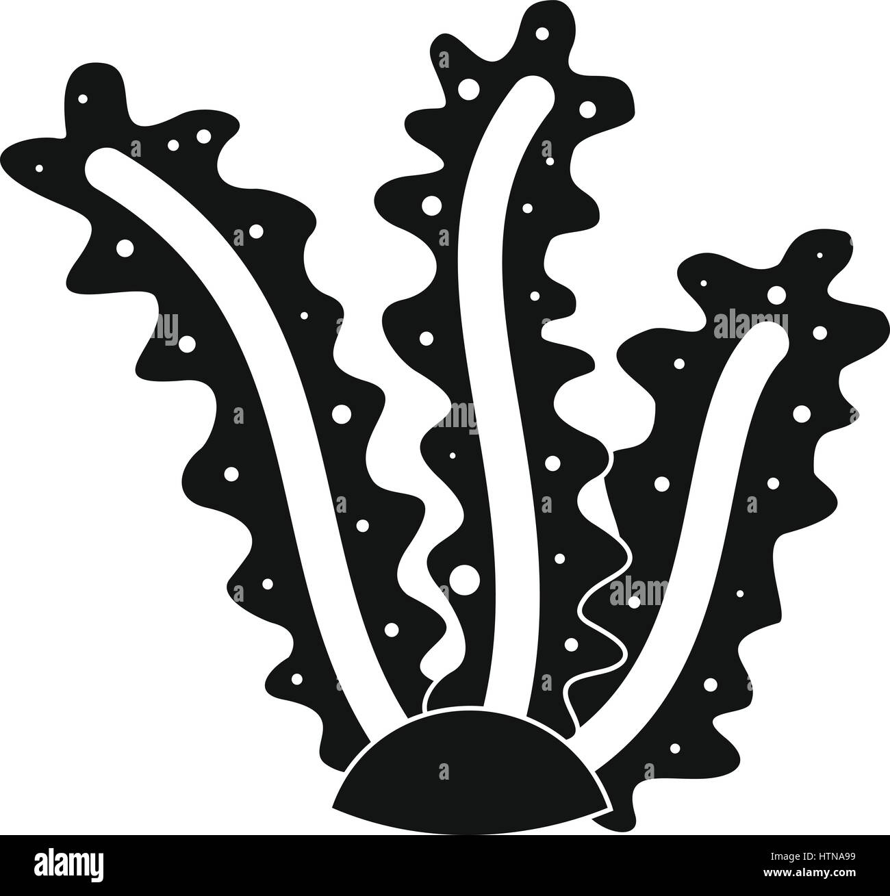 Seaweed icon. Simple illustration of seaweed vector icon for web Stock ...