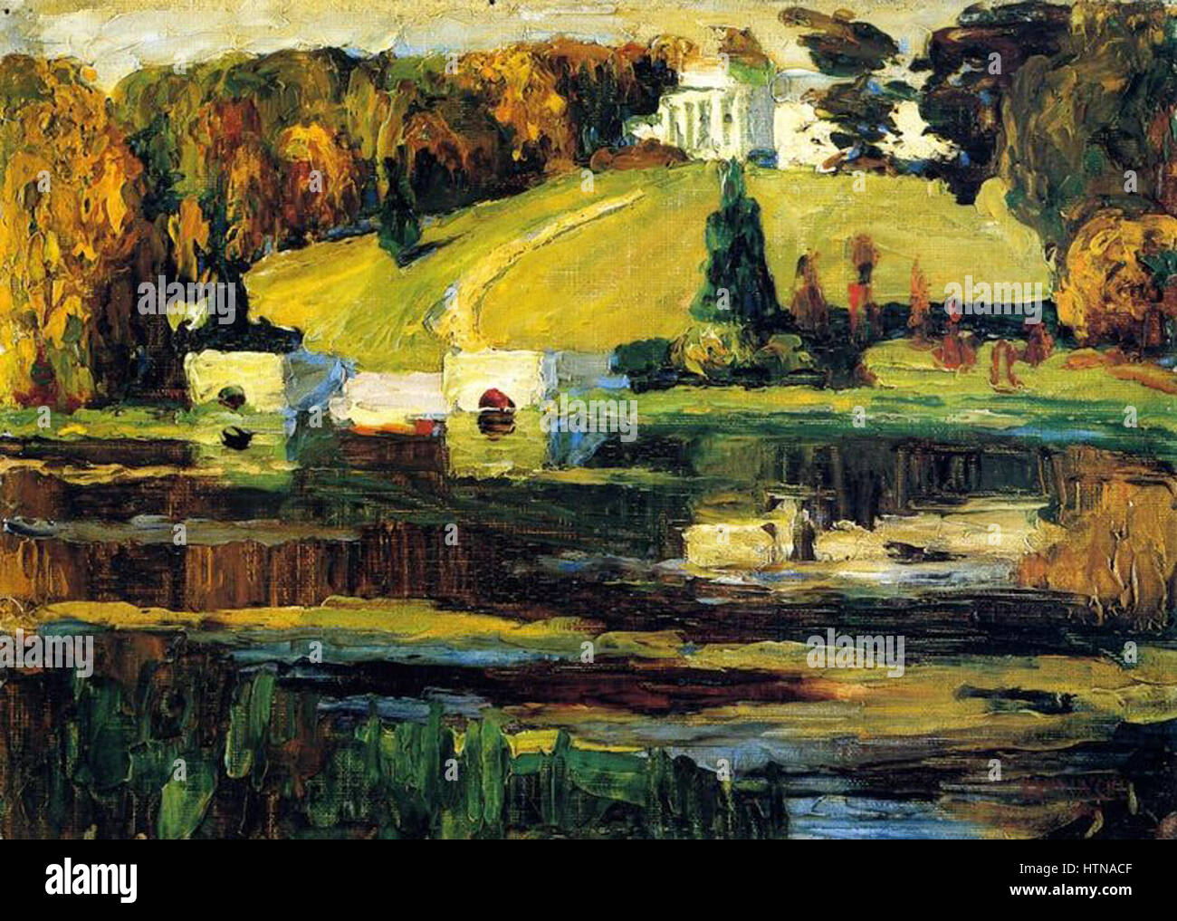 Vassily Kandinsky's 1901 painting 'Akhtyrka' depicts a vibrant scene ...