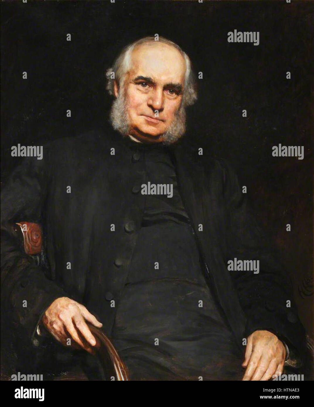 Portrait of William Stubbs by Hubert von Herkomer Stock Photo - Alamy