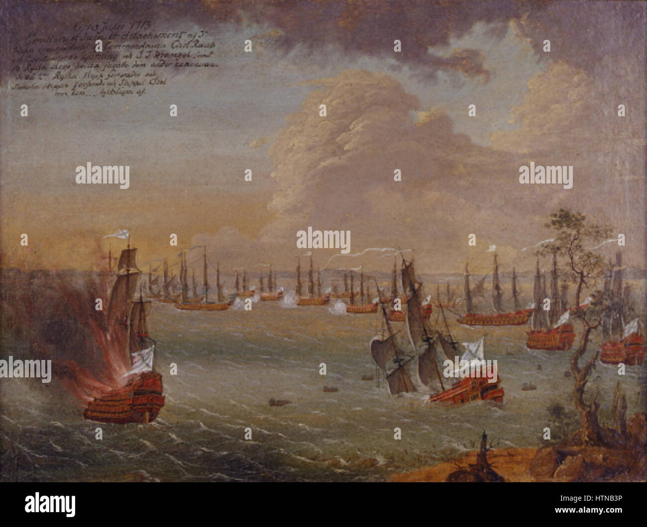 Battle of Hogland 1713 Stock Photo - Alamy