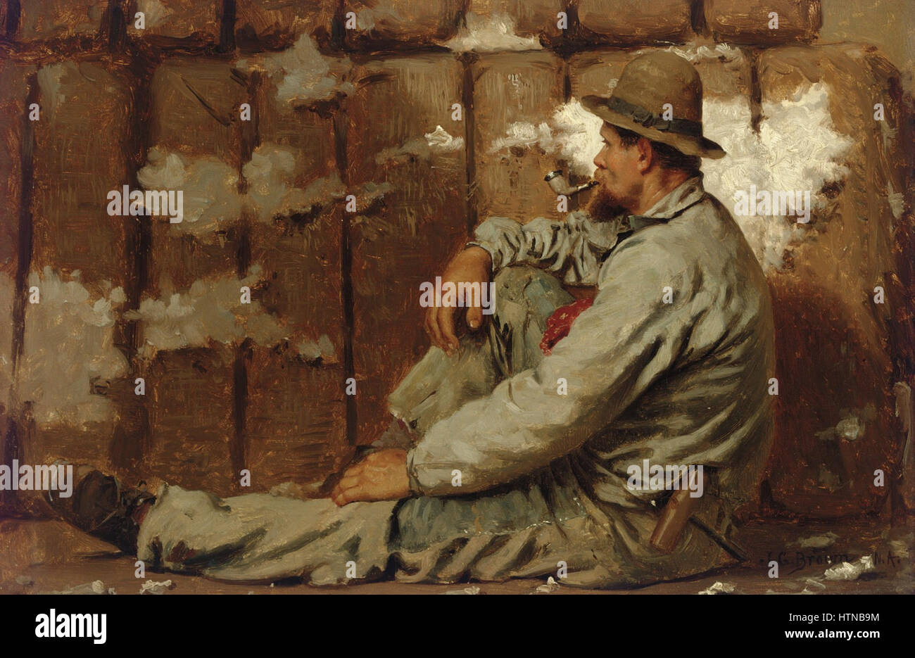 John George Brown - A Longshoreman Stock Photo - Alamy