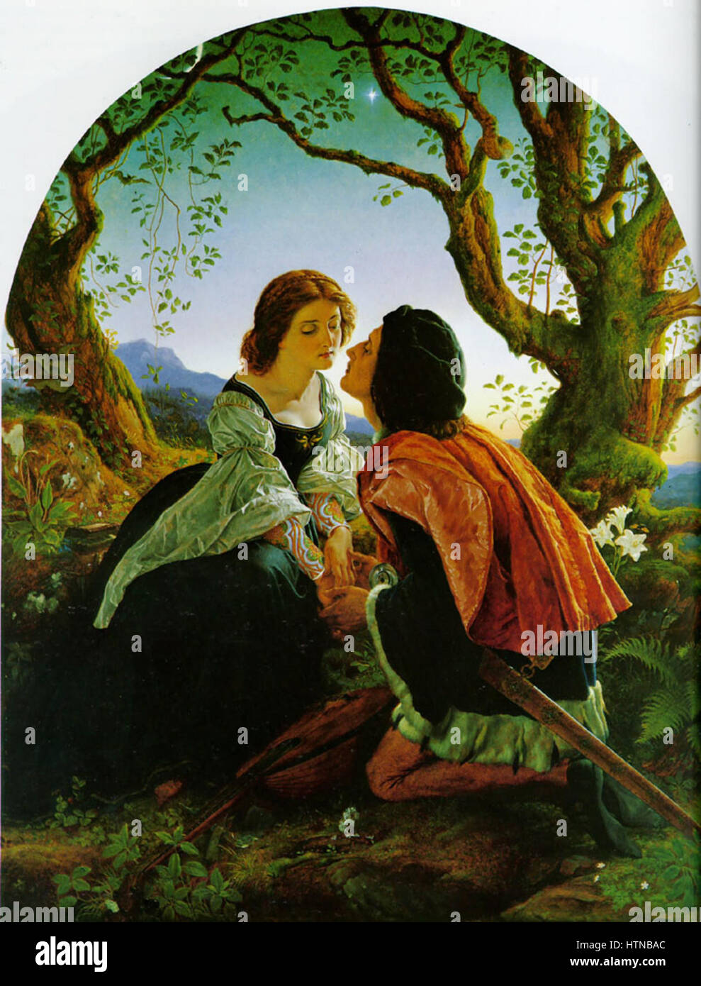 Joseph Noel Paton's 'Hesperus' depicts the evening star in a symbolic ...