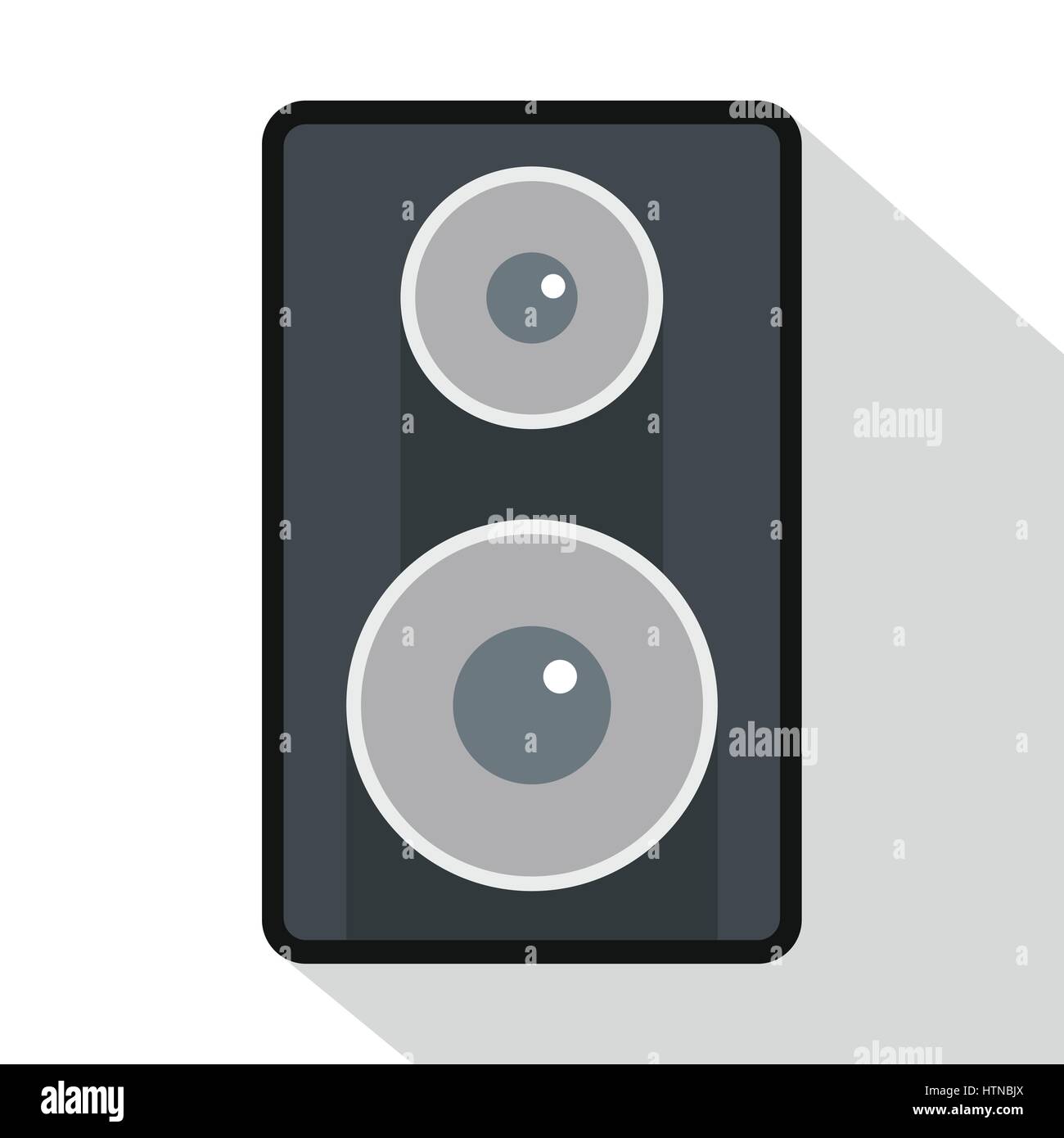 Subwoofer icon. Flat illustration of subwoofer vector icon for web ...