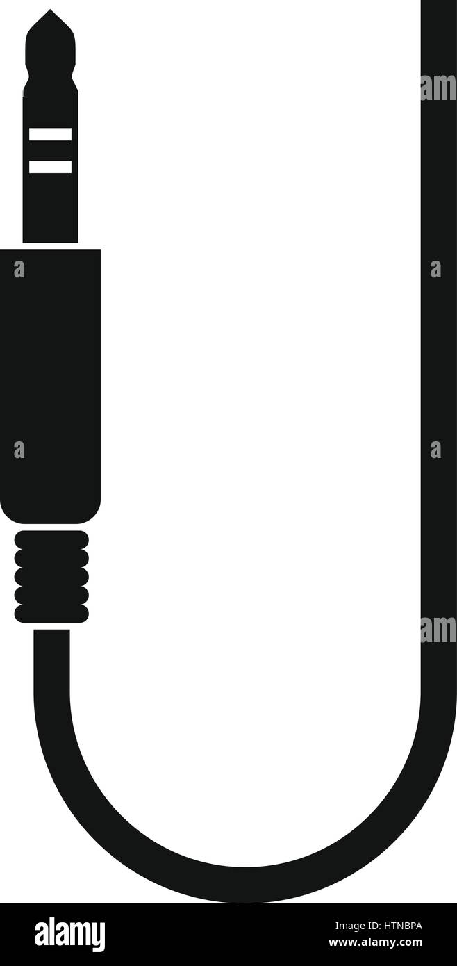 Microphone wire icon. Simple illustration of microphone wire vector ...