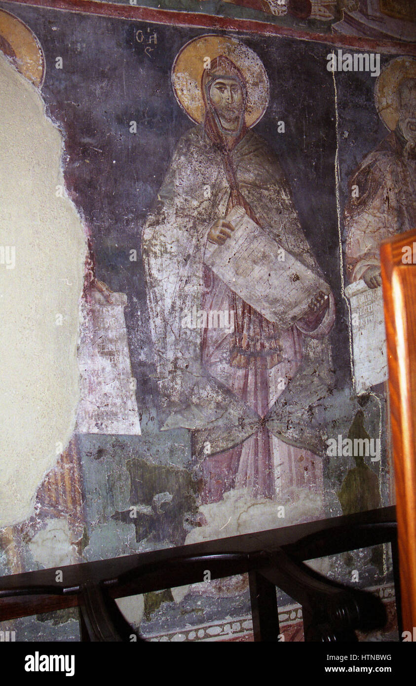 Paintings in the Church of the Theotokos Peribleptos of Ohrid 0134 Stock Photo - Alamy