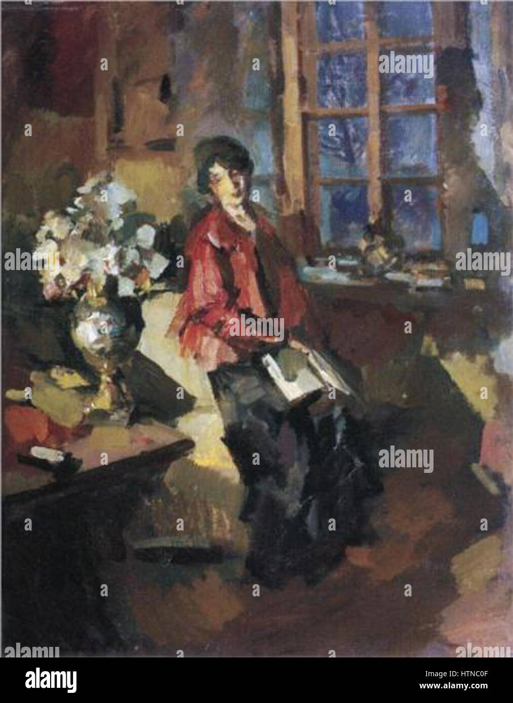 This portrait of Nadezhda Komarovskaya by the Russian artist Konstantin ...