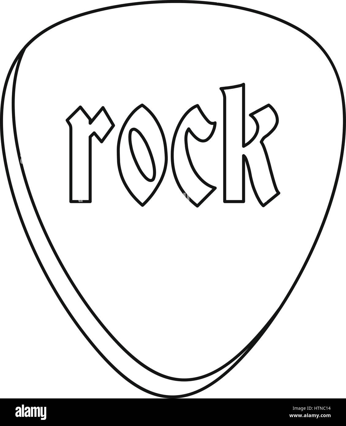Rock stone icon. Outline illustration of rock stone vector icon for web ...