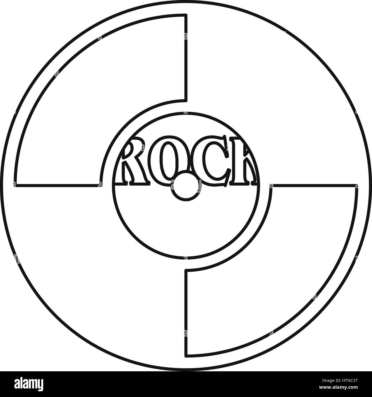 Vinyl icon. Outline illustration of vinyl vector icon for web Stock ...