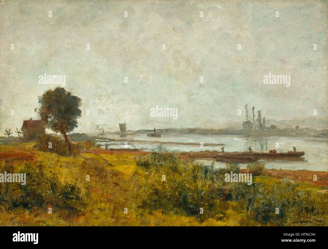 Paul Baum Flusslandschaft in Mecklenburg c1895 Stock Photo - Alamy