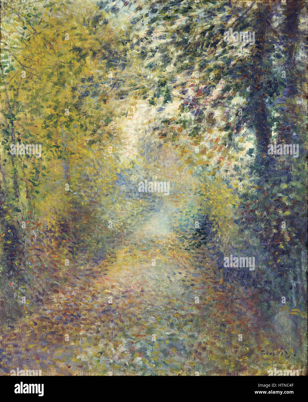 Pierre-Auguste Renoir - In the Woods - Google Art Project Stock Photo ...