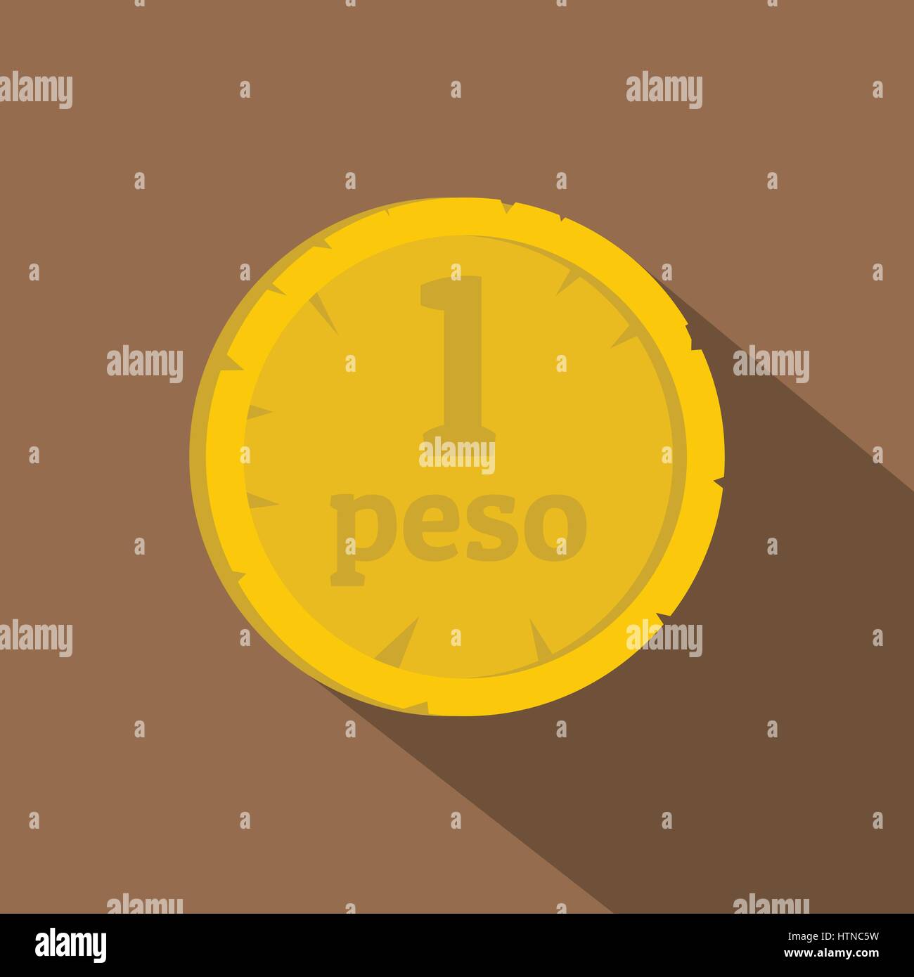 Peso icon. Flat illustration of peso vector icon for web Stock Vector ...