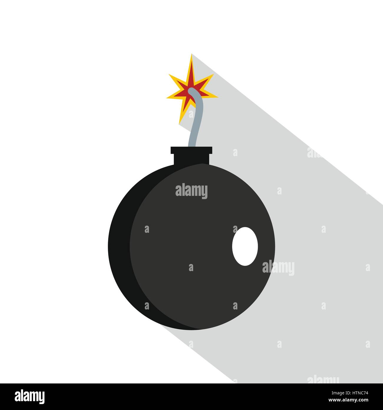 Cannonball icon. Flat illustration of cannonball vector icon for web ...