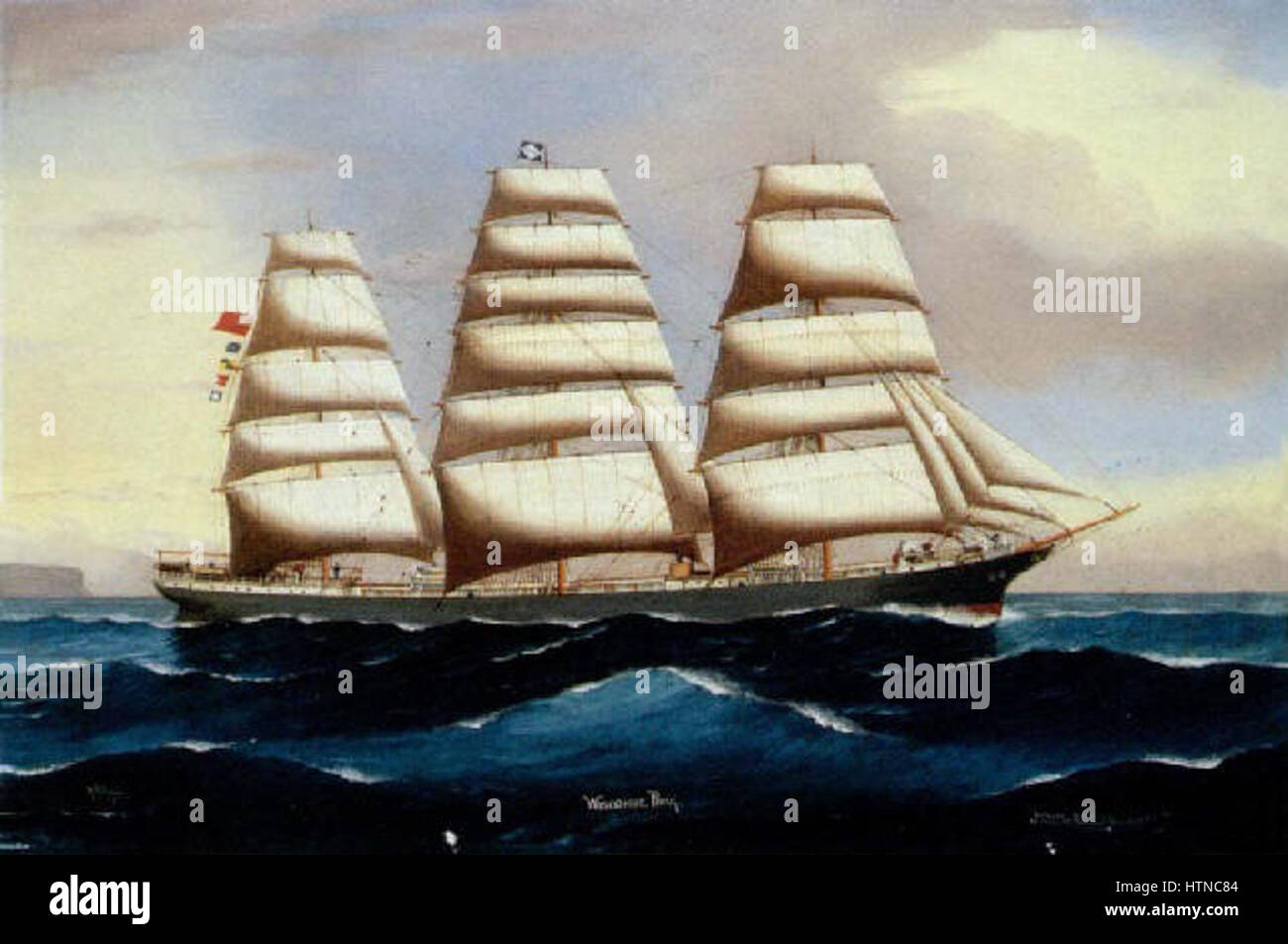 Reginald Arthur Borstel - The square rigger Wiscombe Park Stock Photo ...