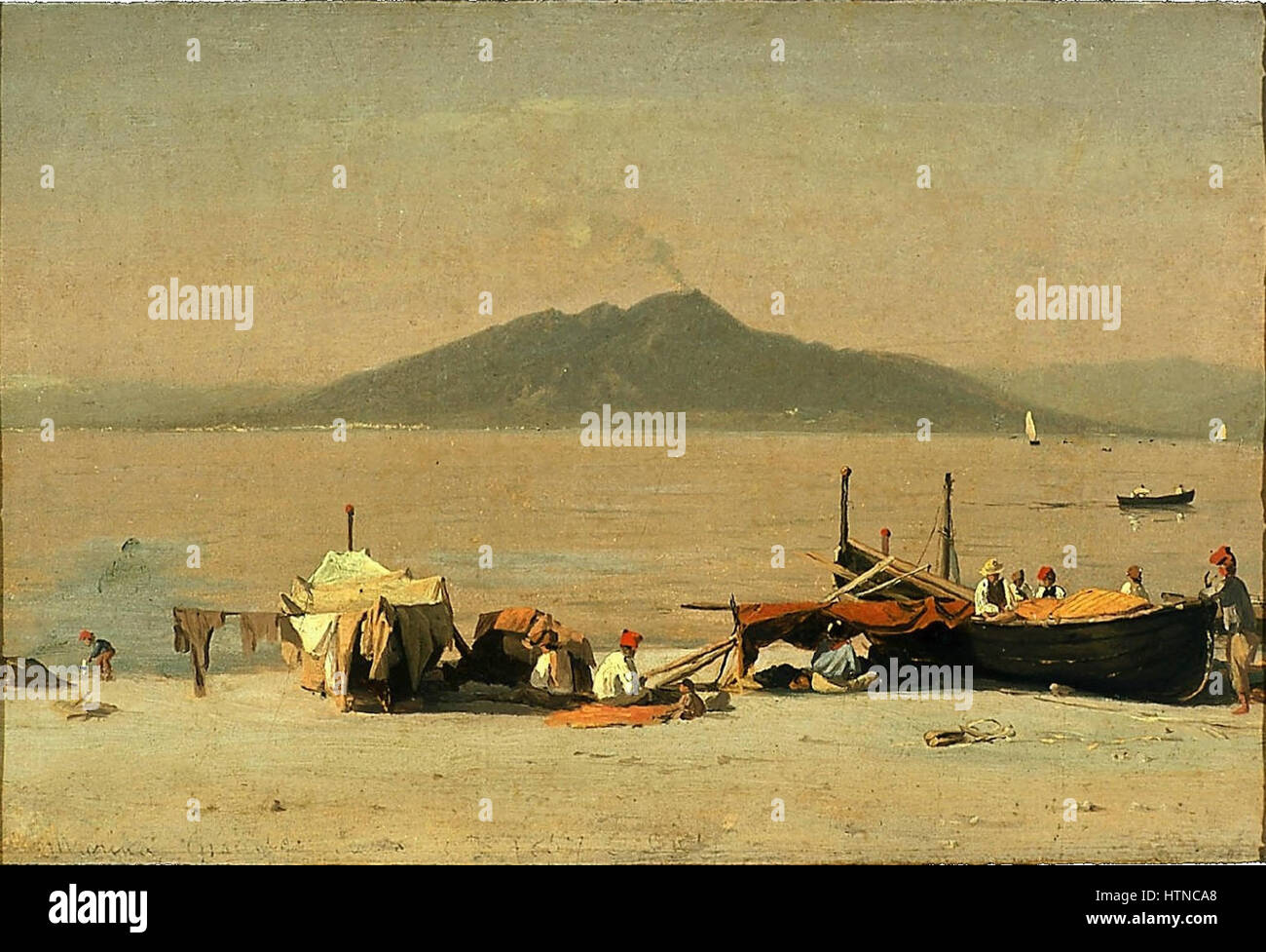'Mount Vesuvius from Marina Grande' by Sanford Robinson Gifford depicts ...