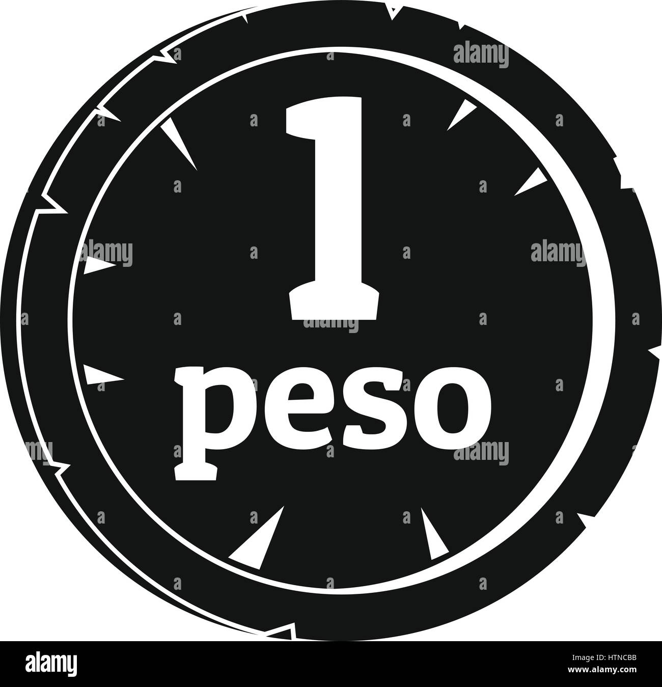 Peso icon. Simple illustration of peso vector icon for web Stock Vector ...