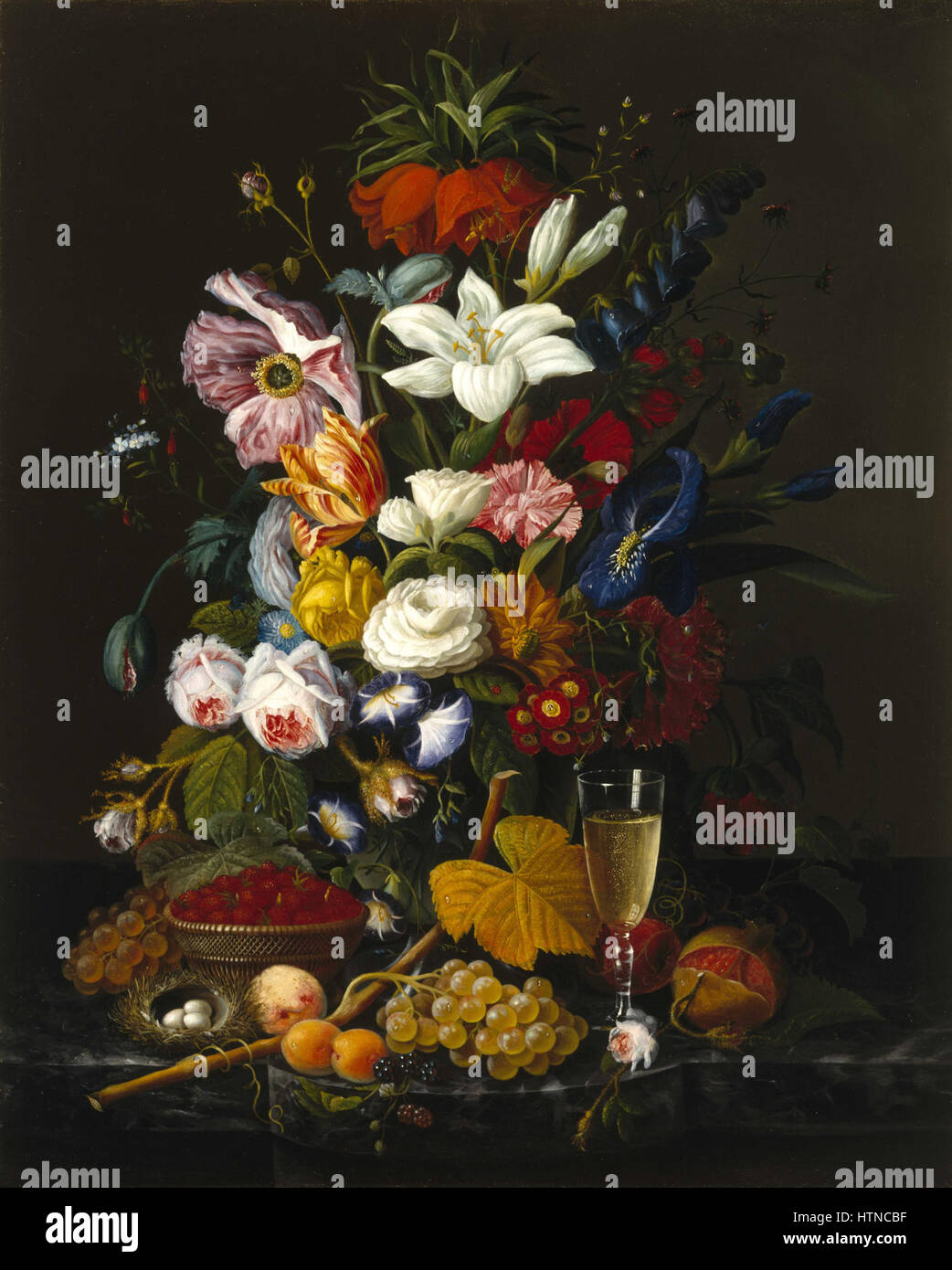 Severin Roesen - Victorian Bouquet - Google Art Project Stock Photo - Alamy