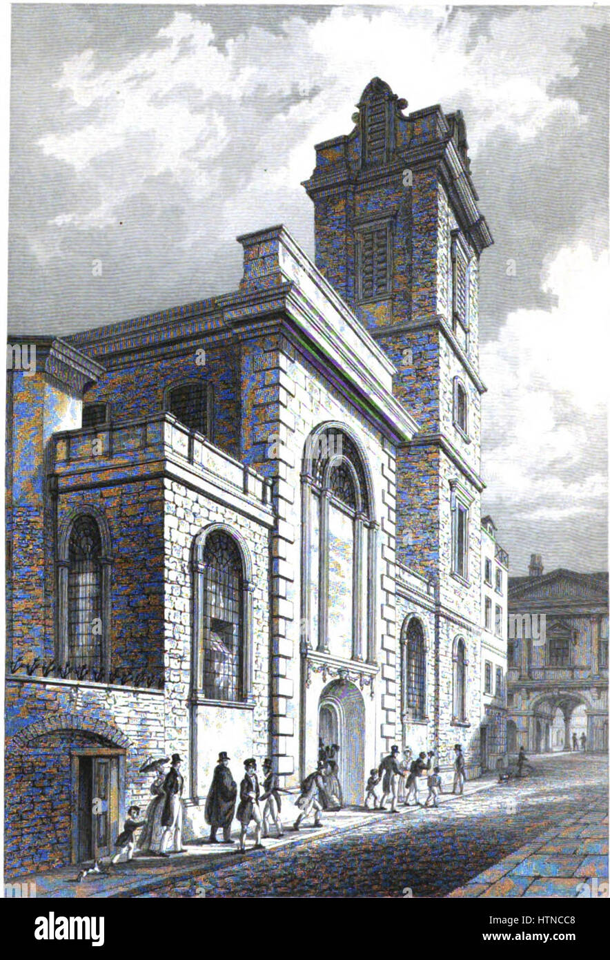 The exterior view of St. Bartholomew's by the Exchange showcases the ...