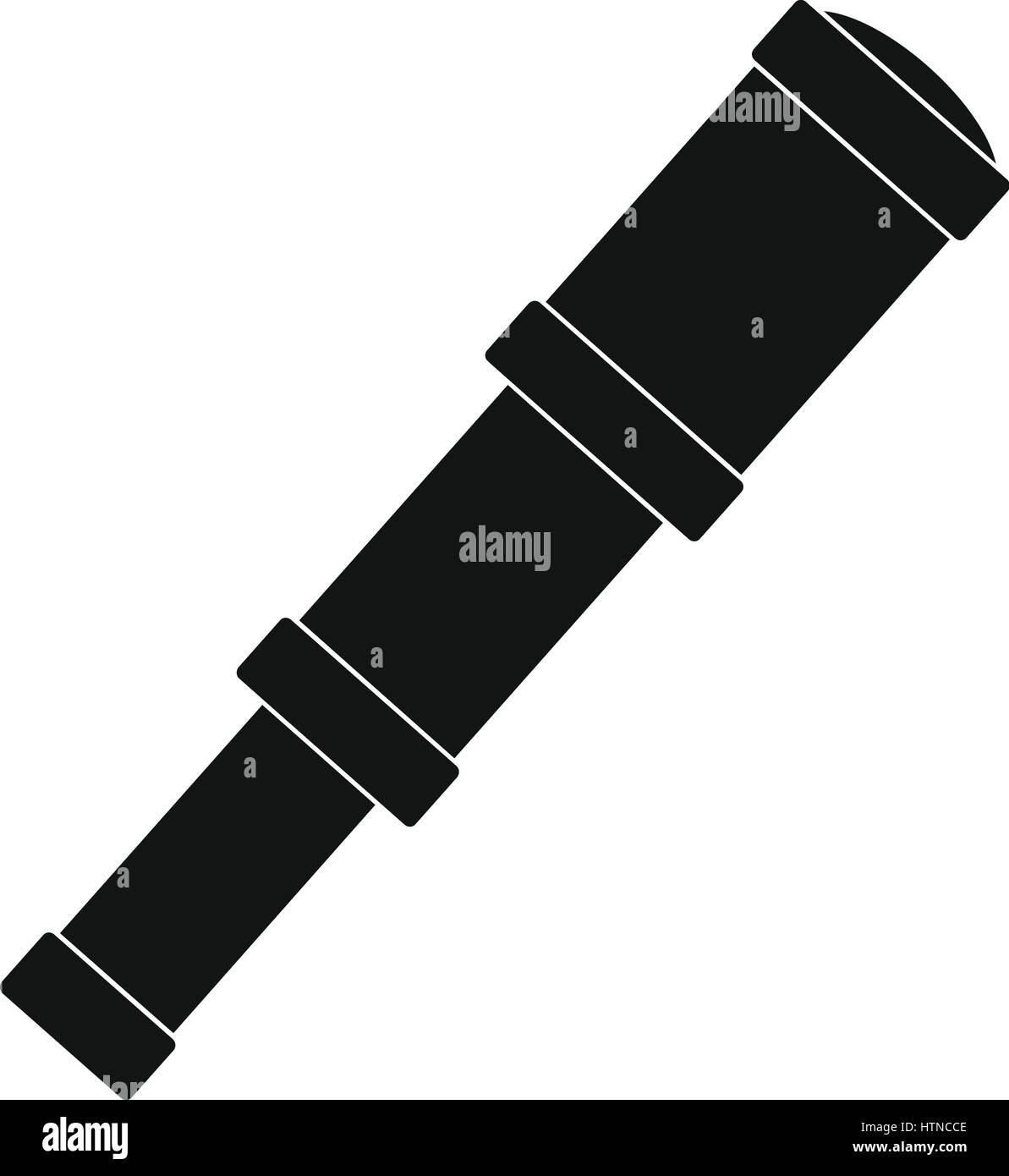 Spyglass icon. Simple illustration of spyglass vector icon for web ...