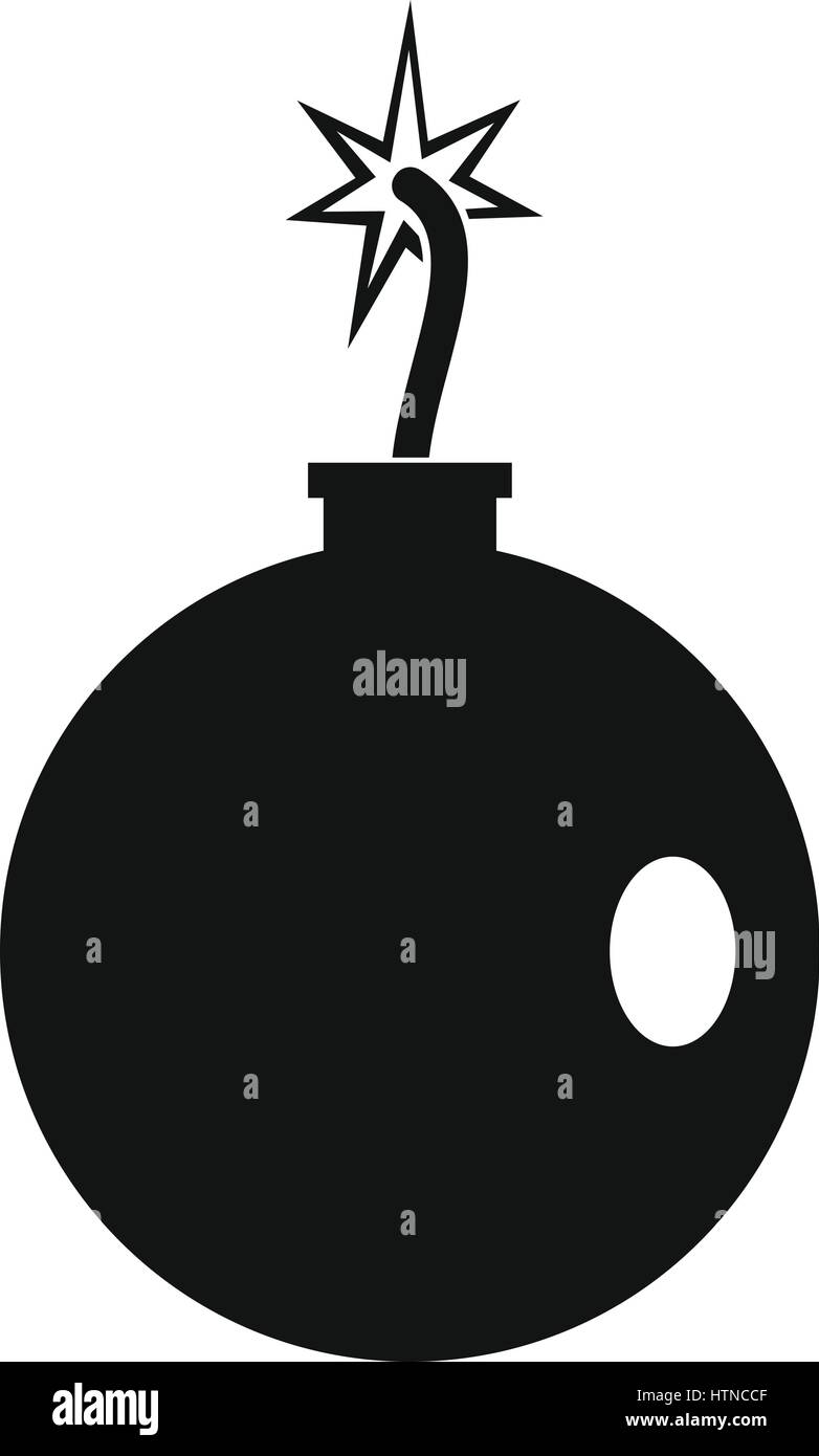 Cannonball icon. Simple illustration of cannonball vector icon for web ...