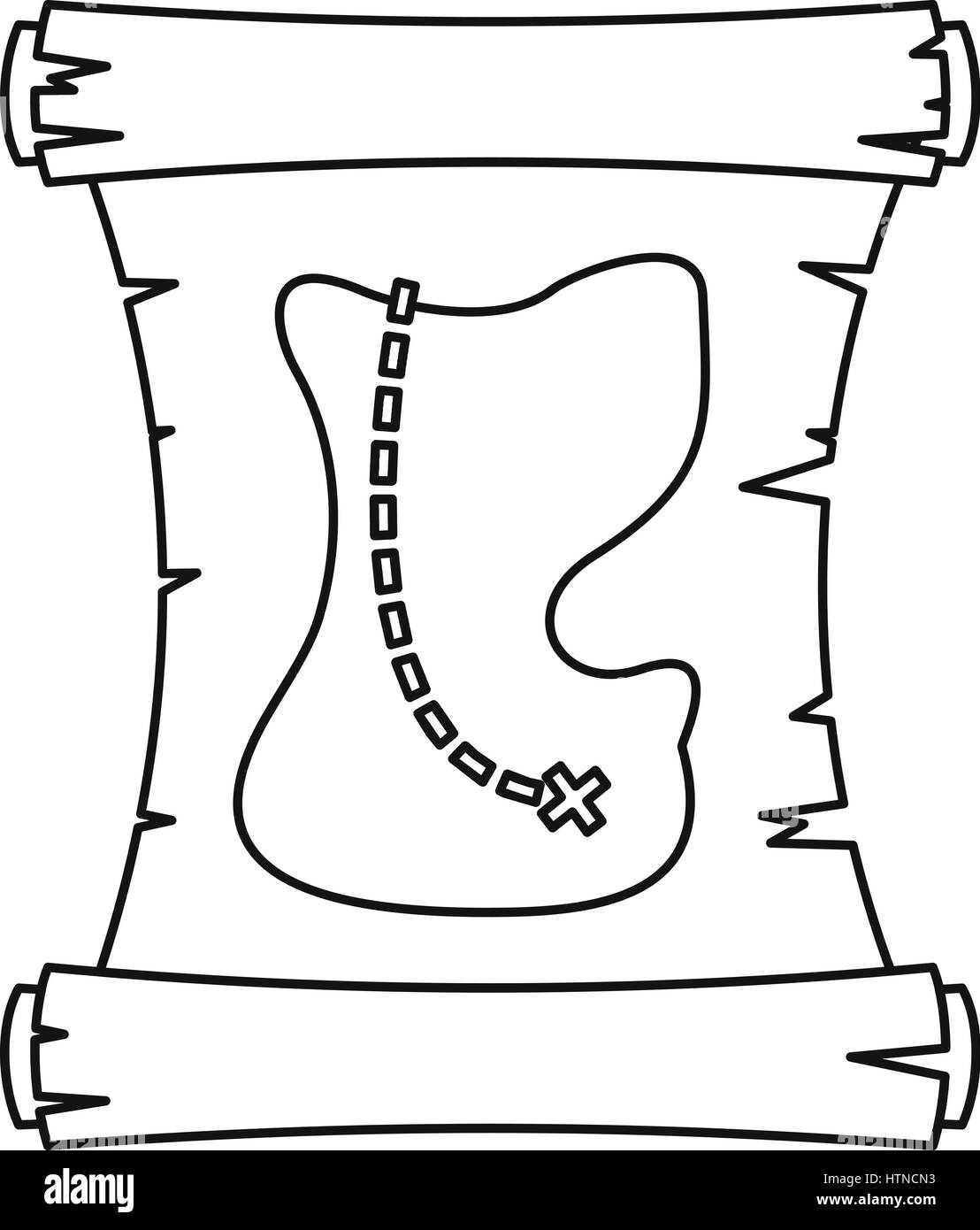 Treasure Map Scroll Tattoo