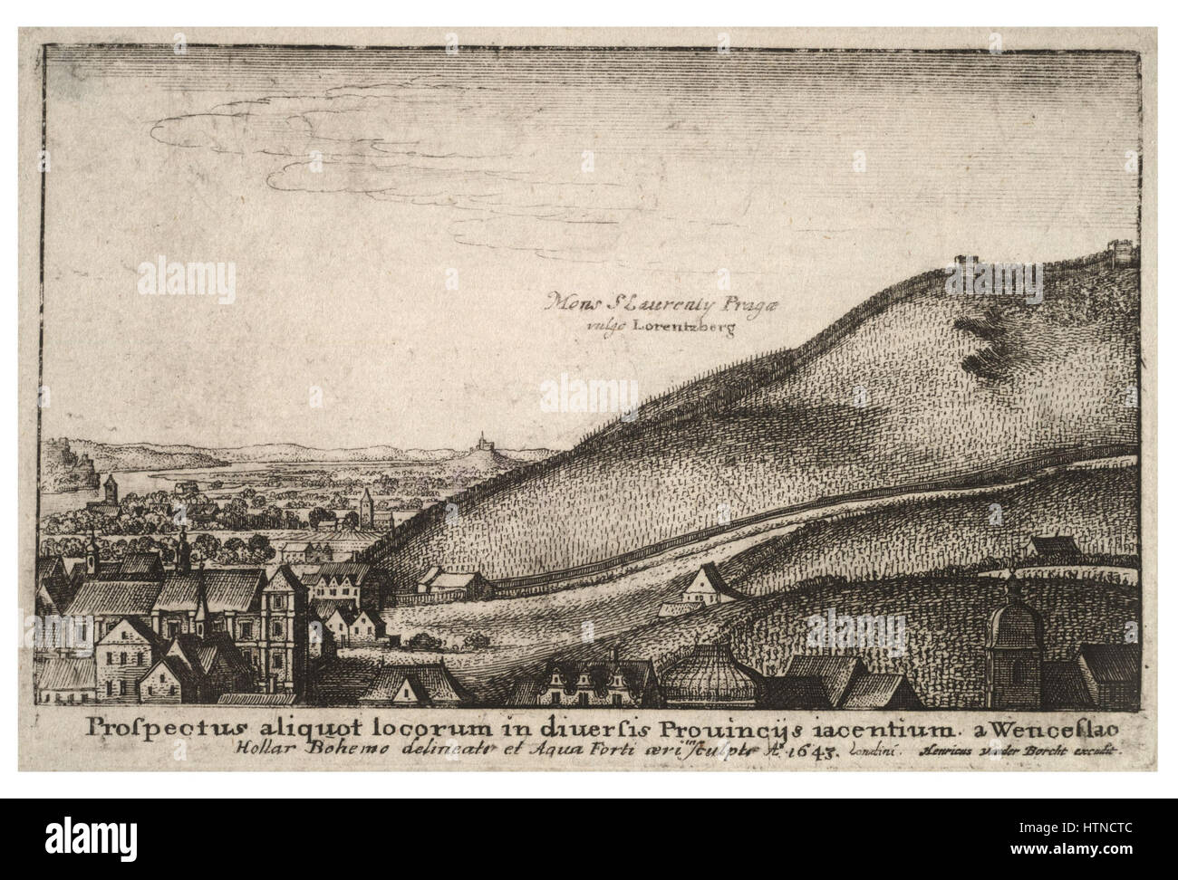 Wenceslas Hollar's etching of Prague (State 2) captures the city's ...