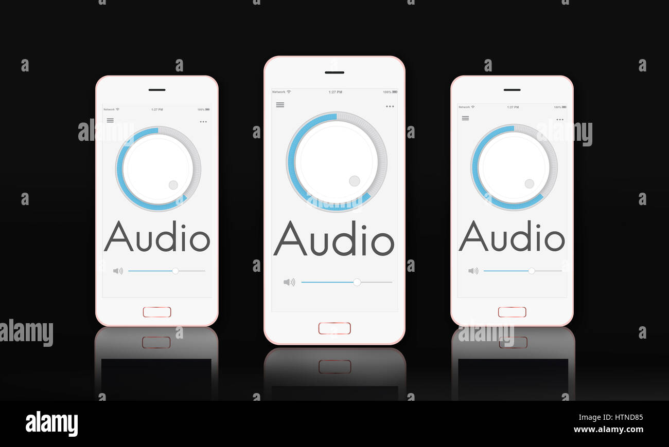 Button Volume Audio Music Sound Graphic Concept Stock Photo - Alamy