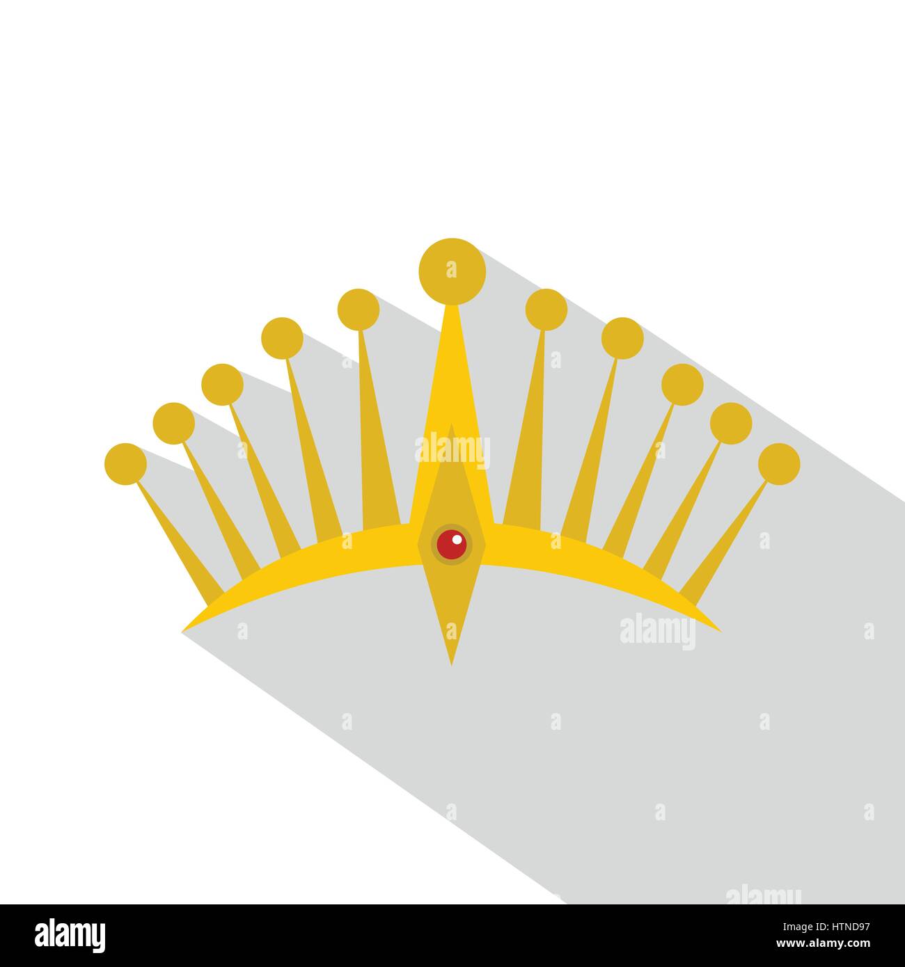 Big crown icon. Flat illustration of big crown vector icon for web ...