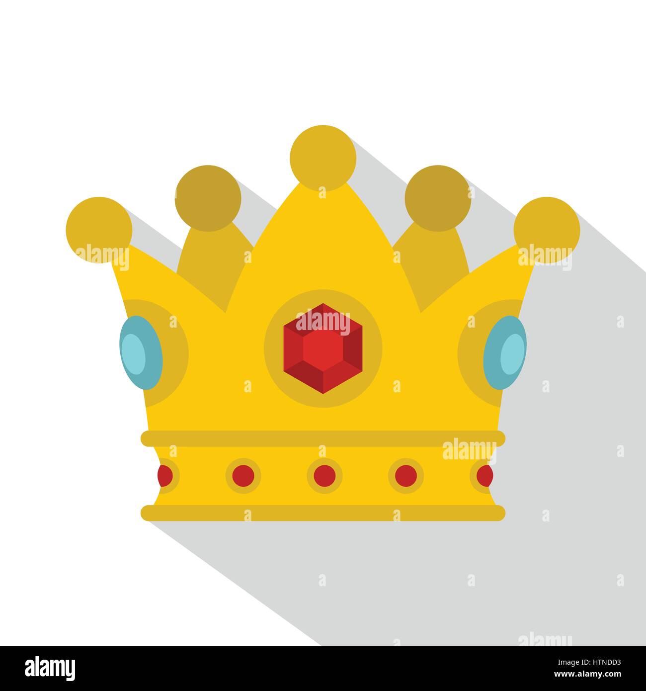 Precious crown icon. Flat illustration of precious crown vector icon ...