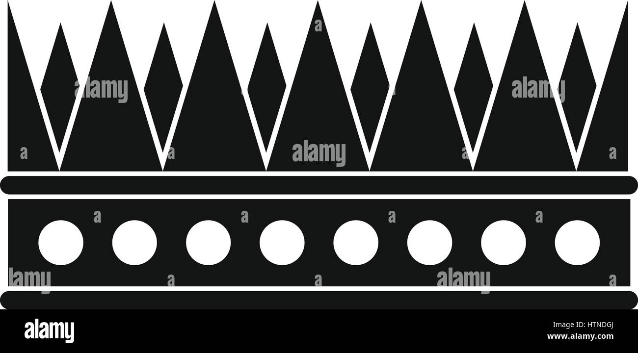 Regal crown icon. Simple illustration of regal crown vector icon for ...