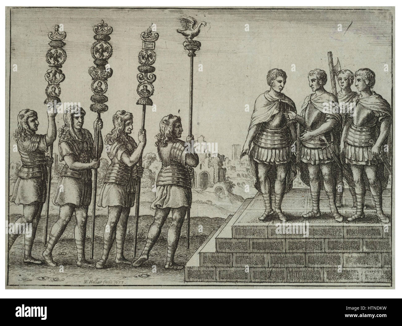 Ancient rome roman soldier engraving hi-res stock photography and ...