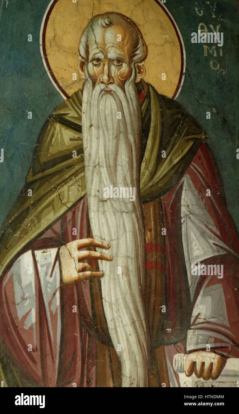 The Church of the Theotokos Peribleptos in Ohrid features a series of ...