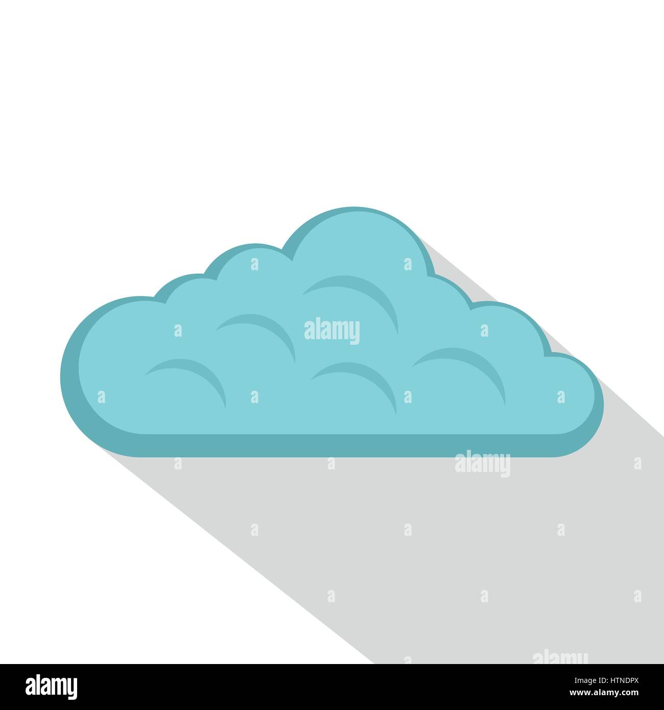 Sky cloud icon. Flat illustration of sky cloud vector icon for web ...