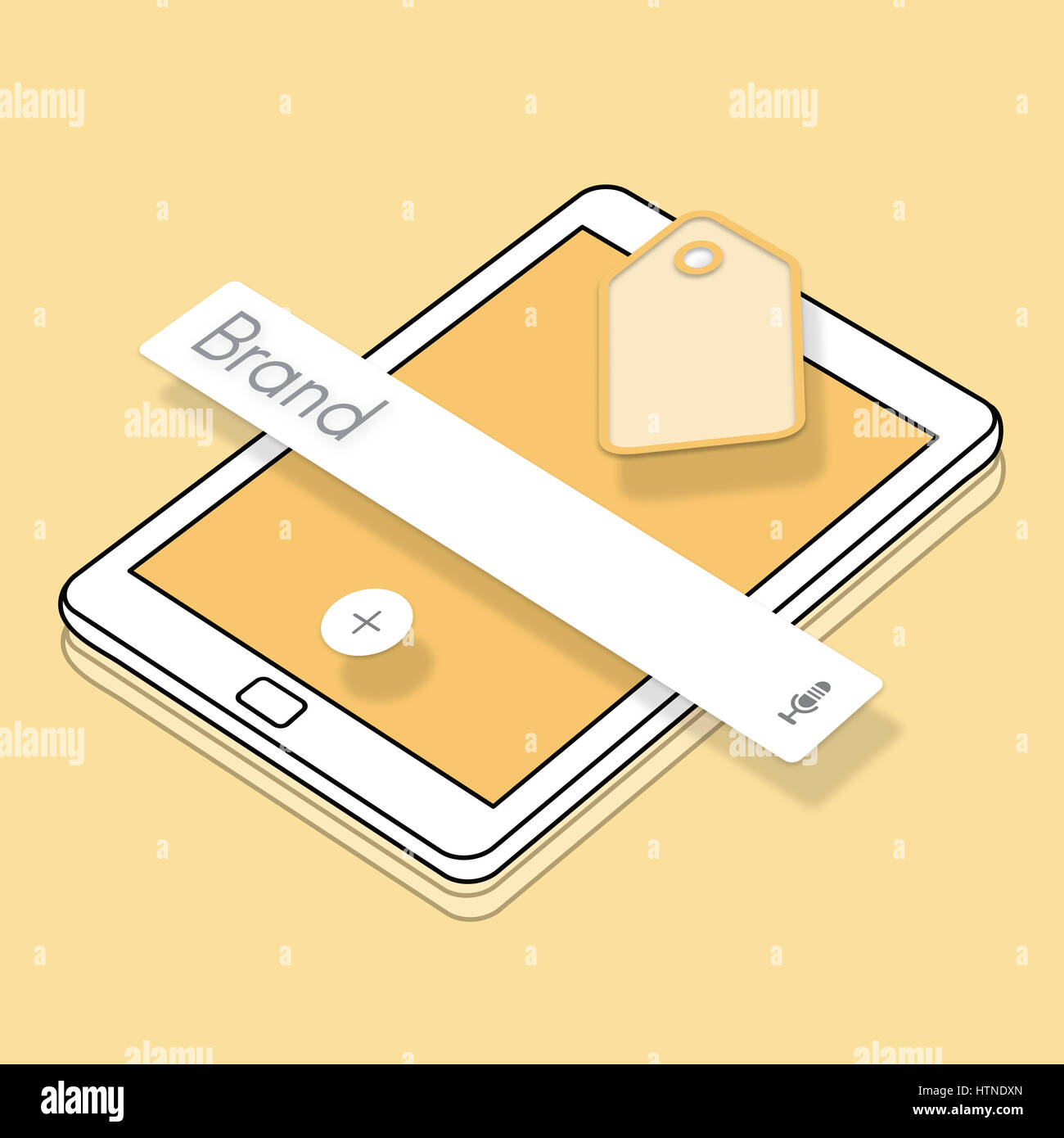 Brand Price Tags Style Graphics Stock Photo - Alamy