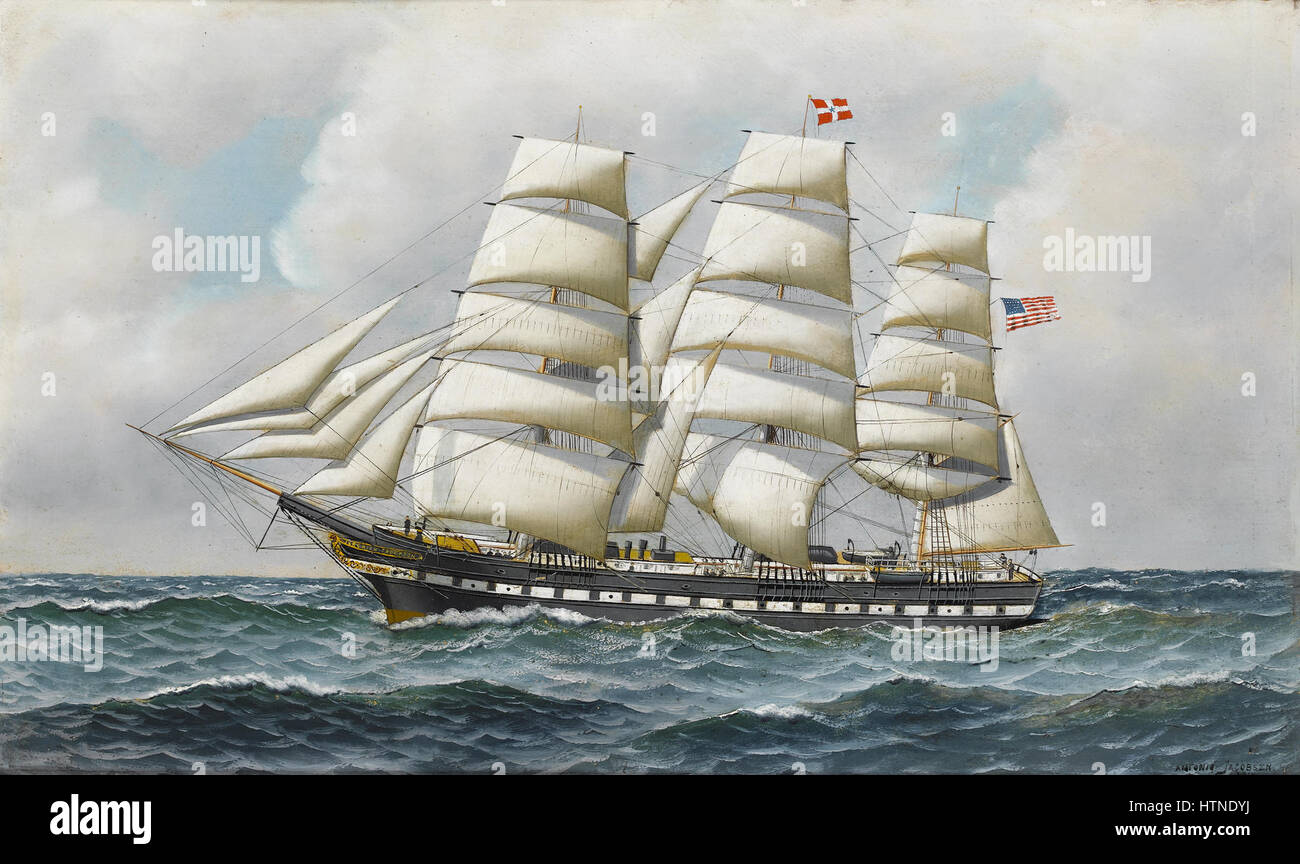 Antonio Jacobsen's *The American full-rigger 'Jeremiah Thompson ...