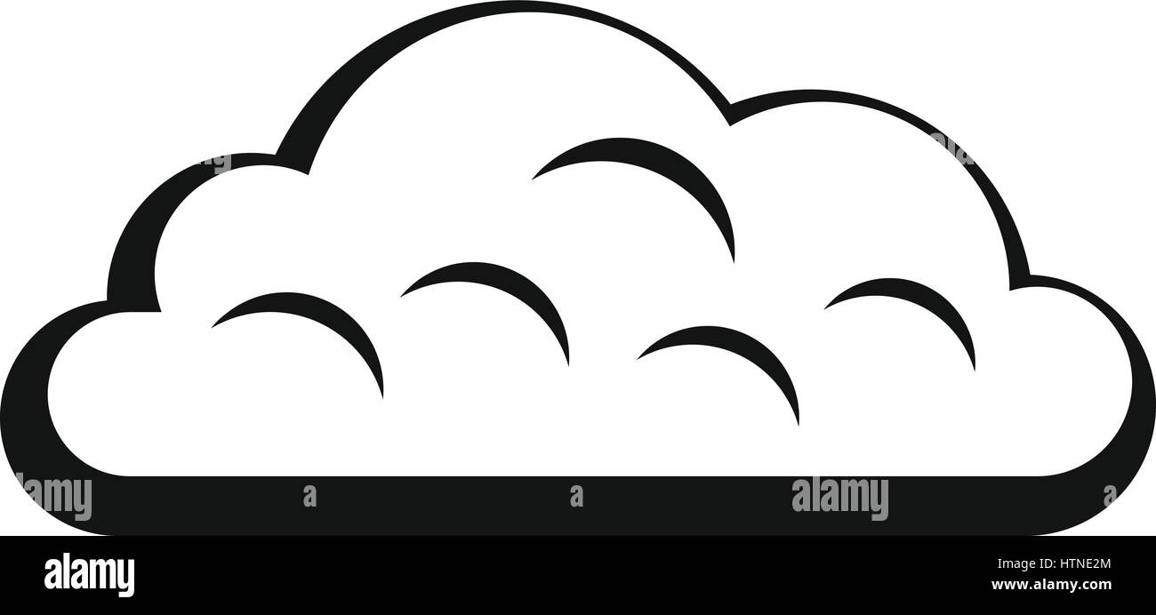 Snow cloud icon. Simple illustration of snow cloud vector icon for web ...