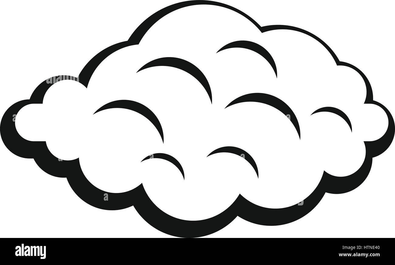 Small cloud icon. Simple illustration of small cloud vector icon for ...