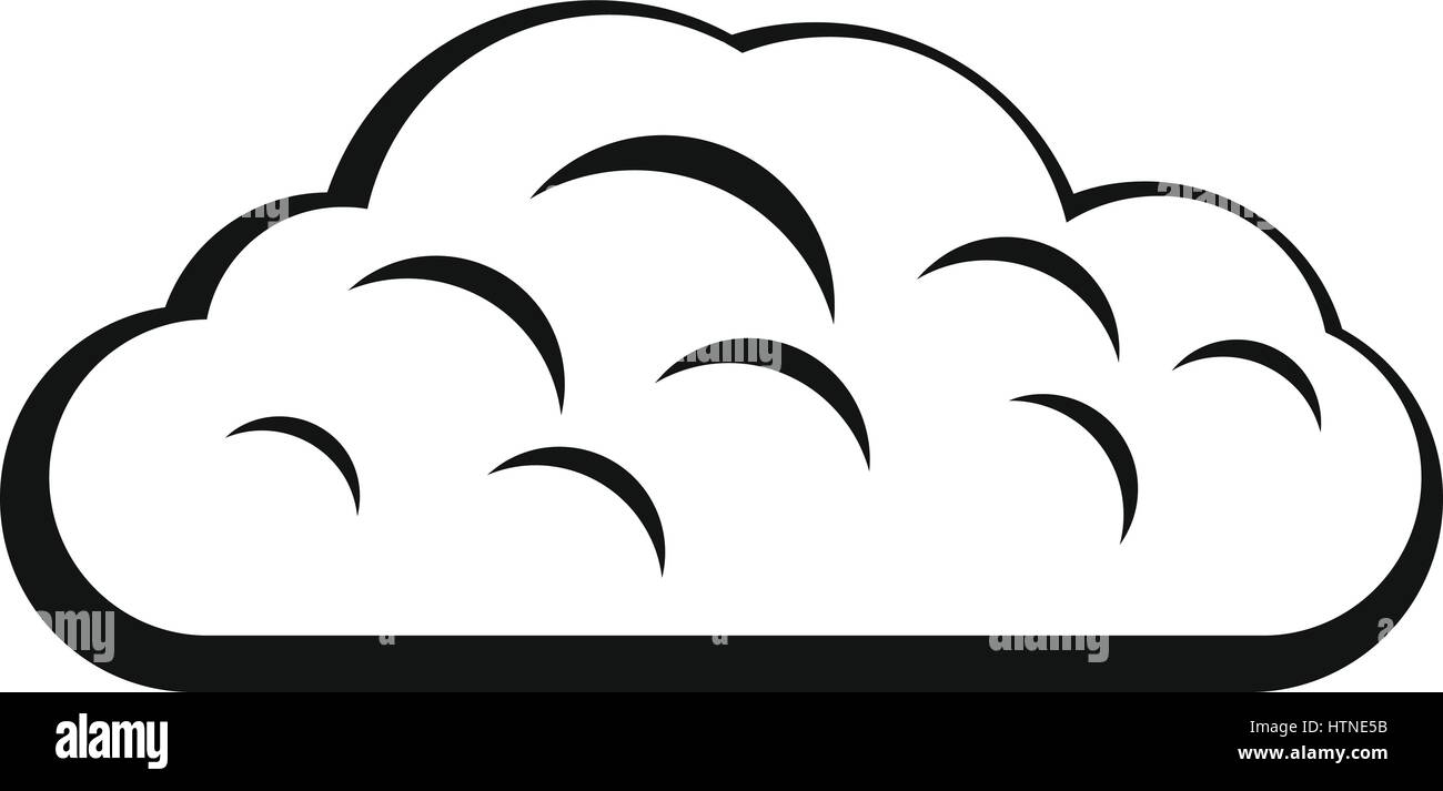 Winter cloud icon. Simple illustration of winter cloud vector icon for ...