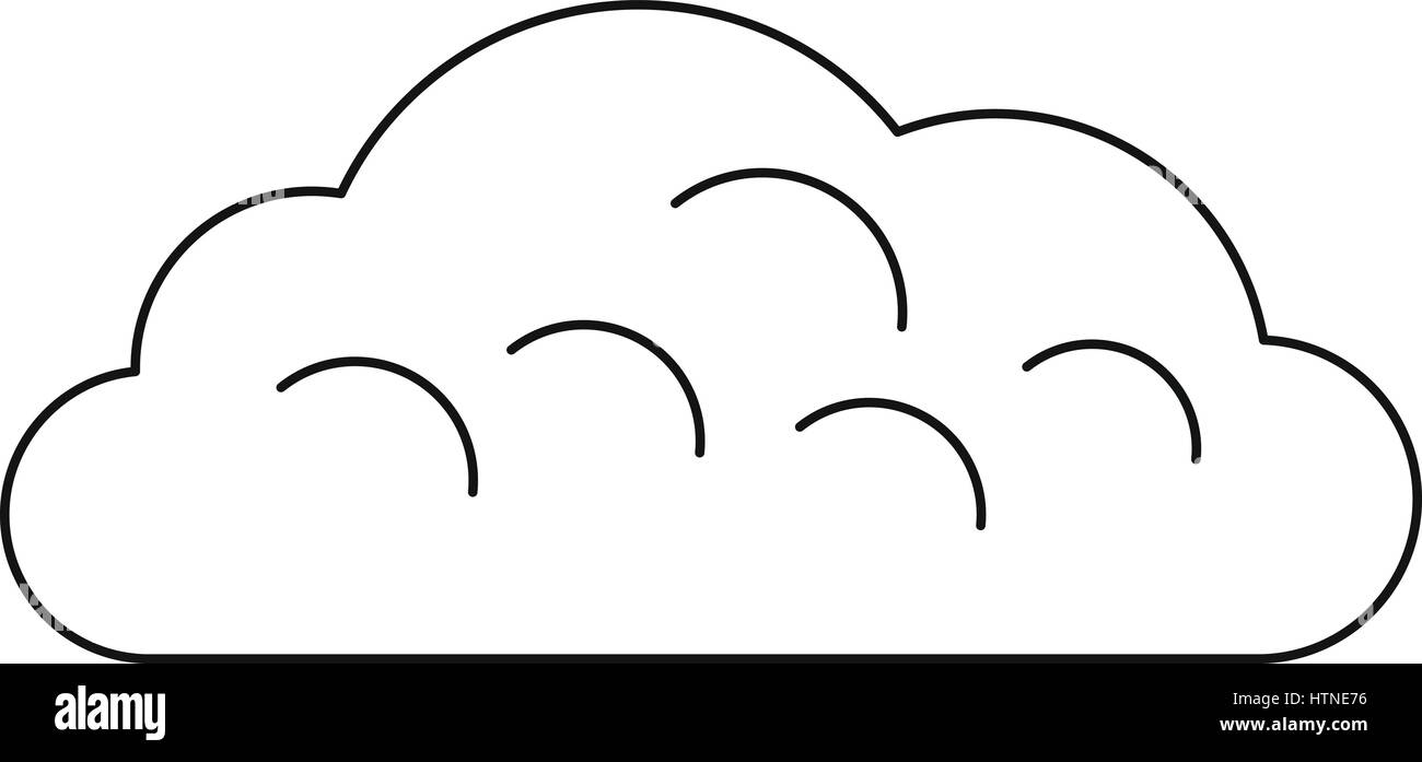 Snow cloud icon. Outline illustration of snow cloud vector icon for web ...
