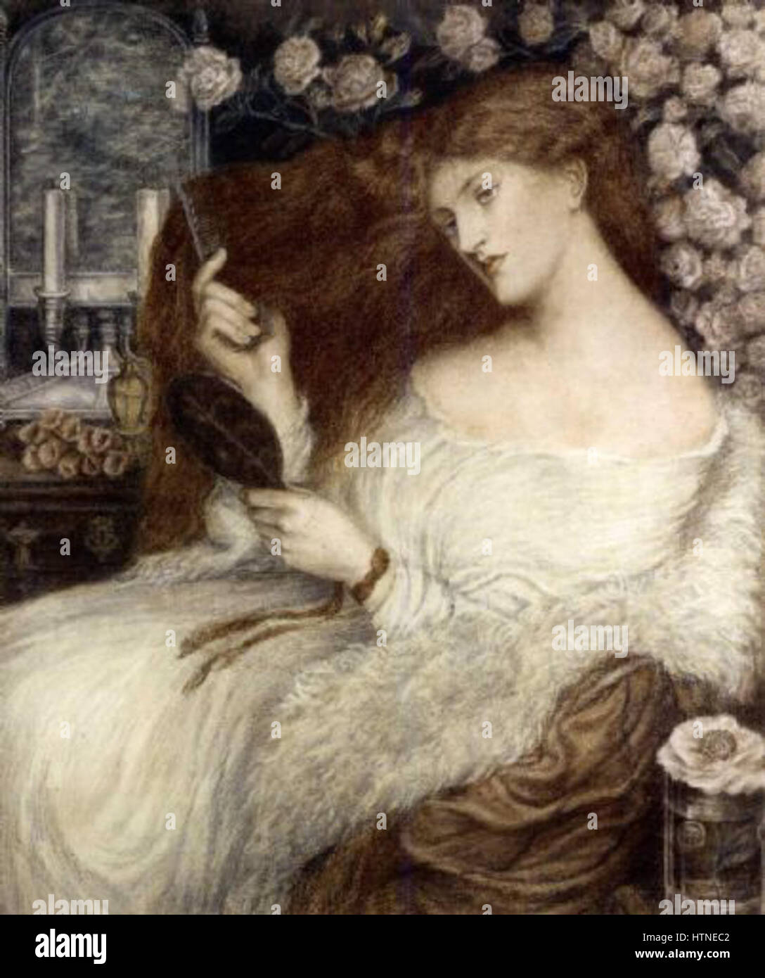 The painting 'Lady Lilith,' attributed to artist Dunn, portrays a ...