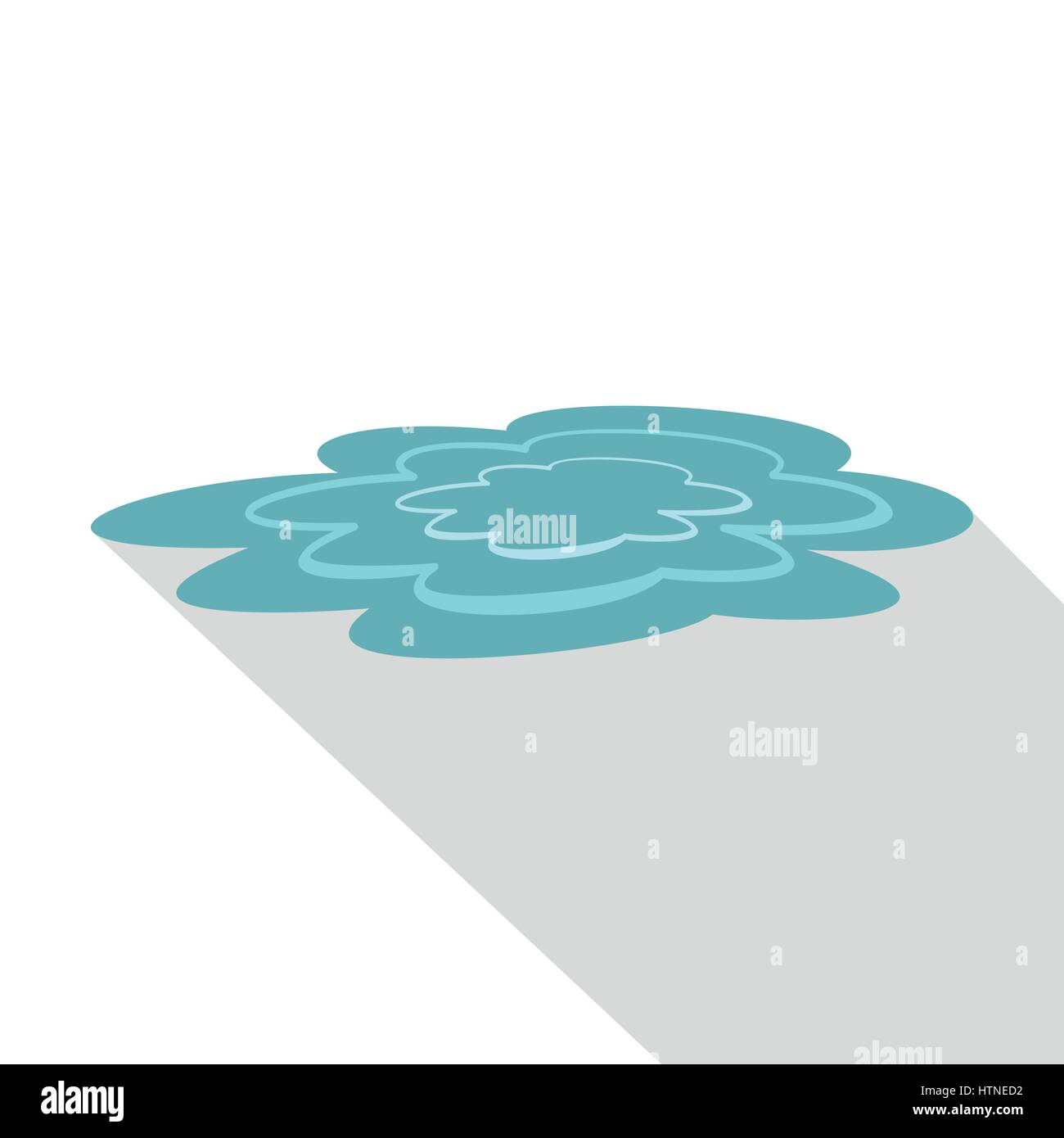 Water puddle icon. Flat illustration of water puddle vector icon for ...