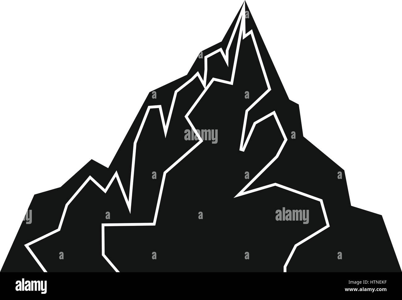 Iceberg icon. Simple illustration of iceberg vector icon for web Stock ...