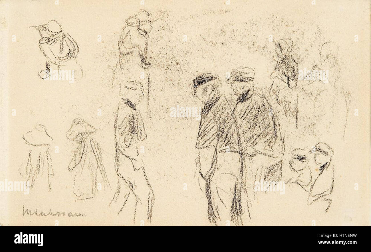 Drawing by max liebermann hi-res stock photography and images - Alamy