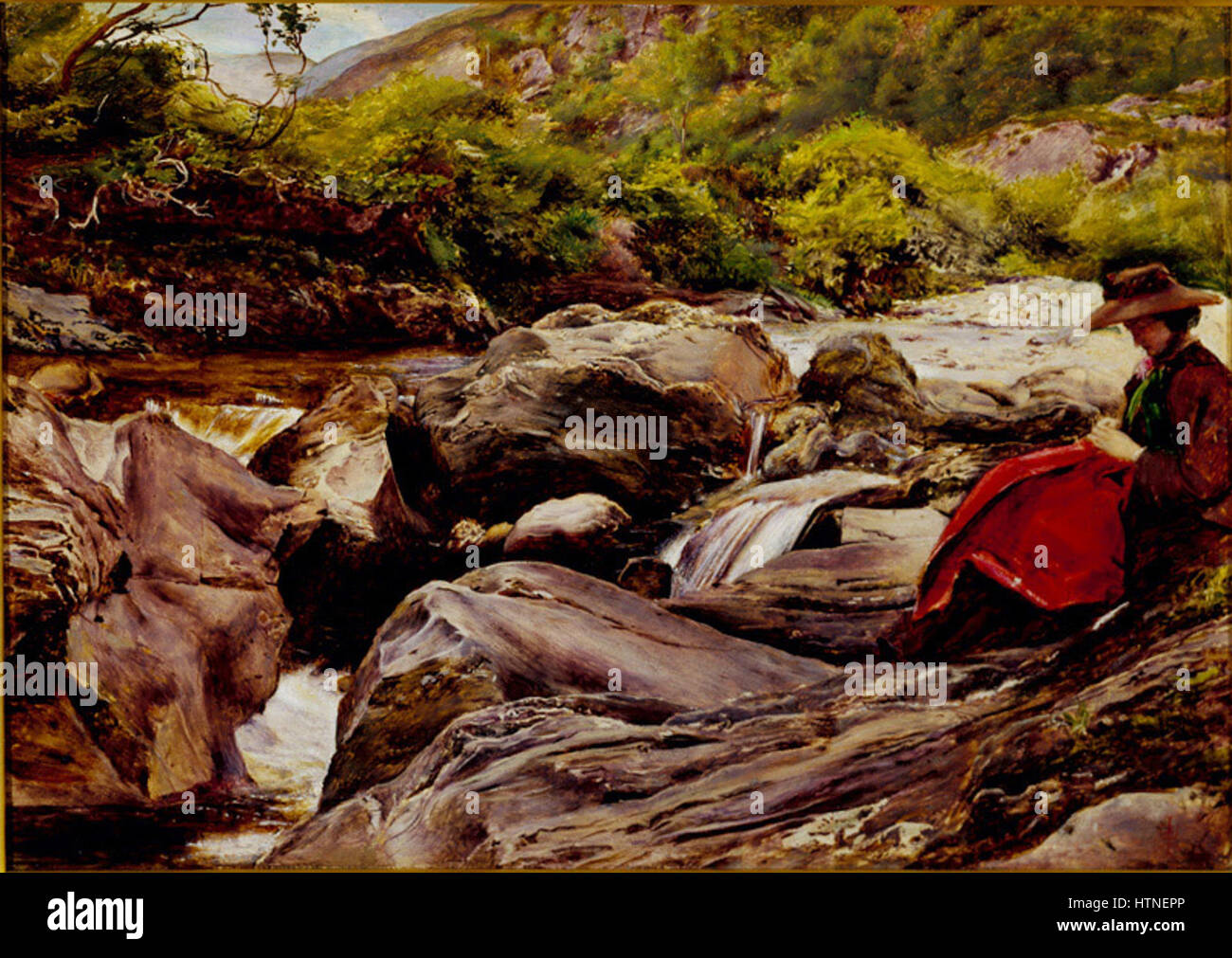 Millais Waterfall 1935-53 Stock Photo - Alamy