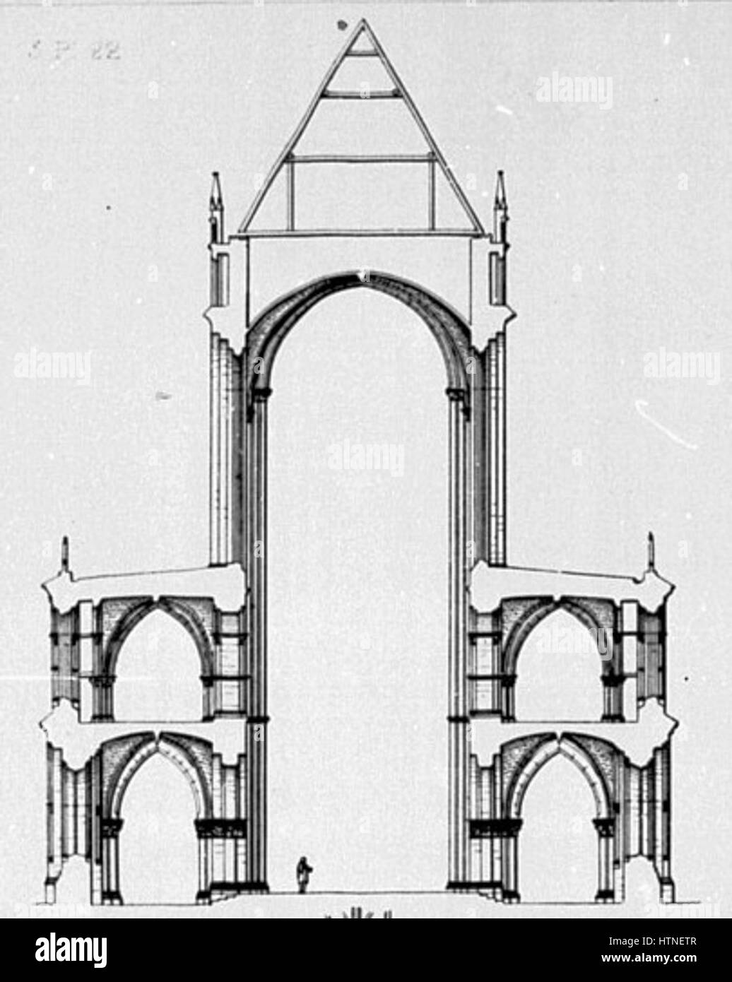Salisbury Cathedral Cross Section Cathedrals (Gothic Architecture)