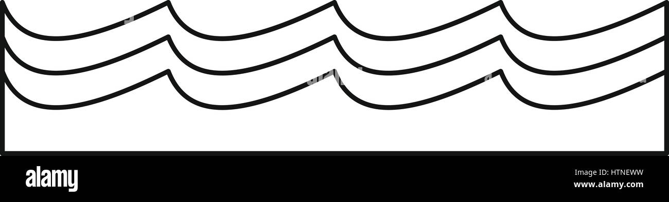 Water icon. Outline illustration of water vector icon for web Stock ...