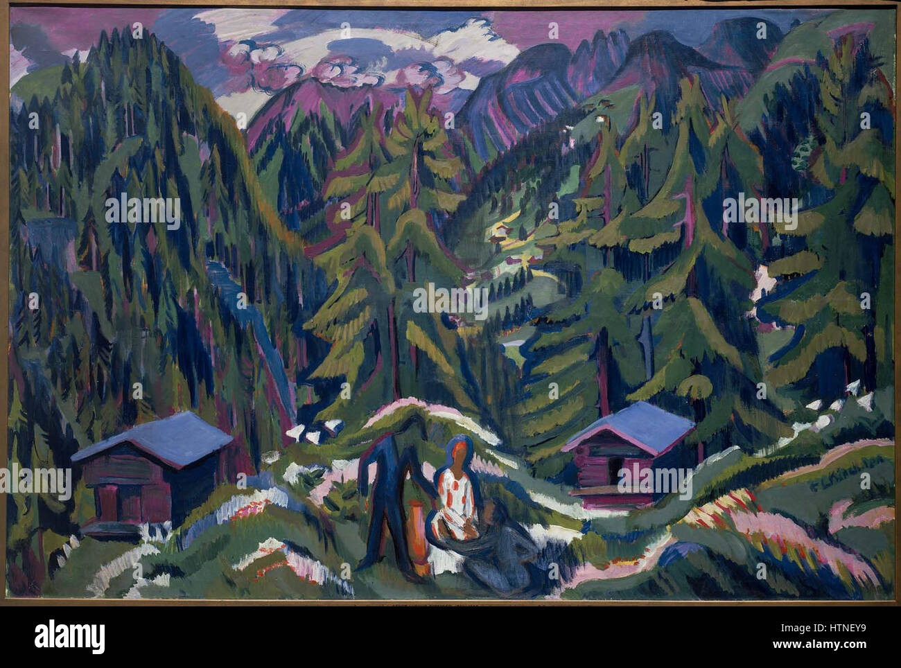 Ernst Ludwig Kirchner's 'Mountain Landscape from Clavadel' captures the ...