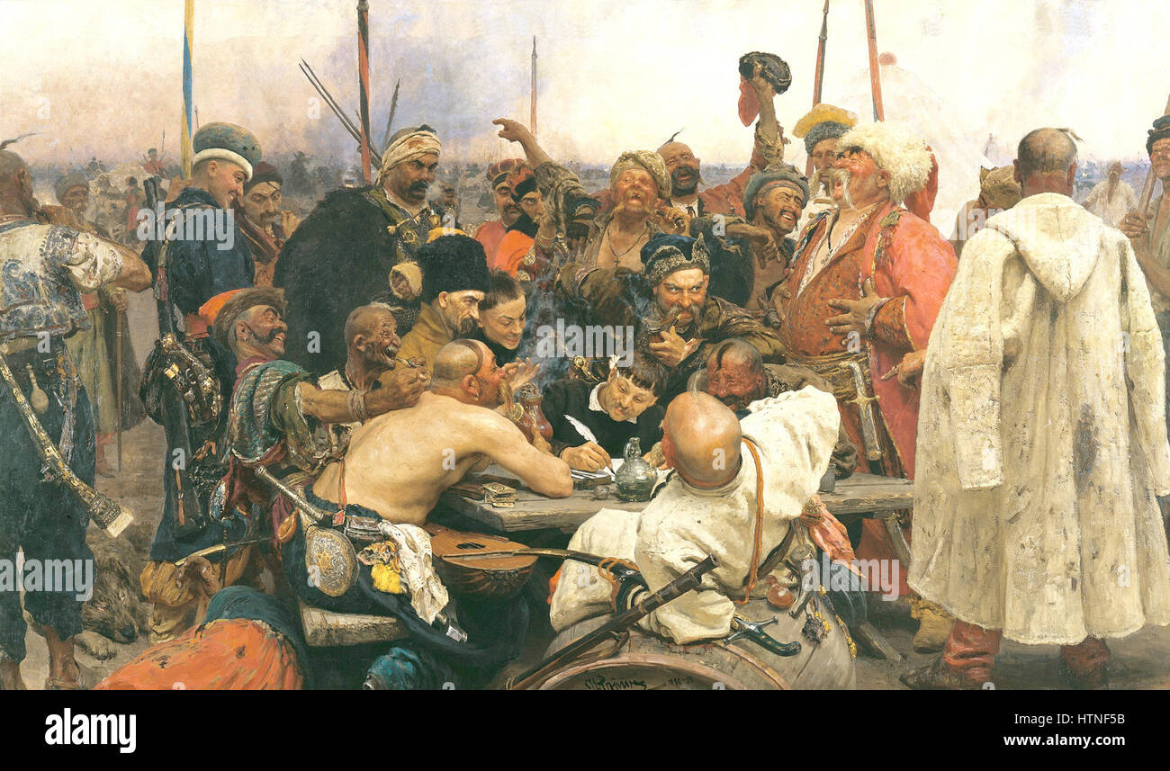 Repin cossacks hi-res stock photography and images - Alamy