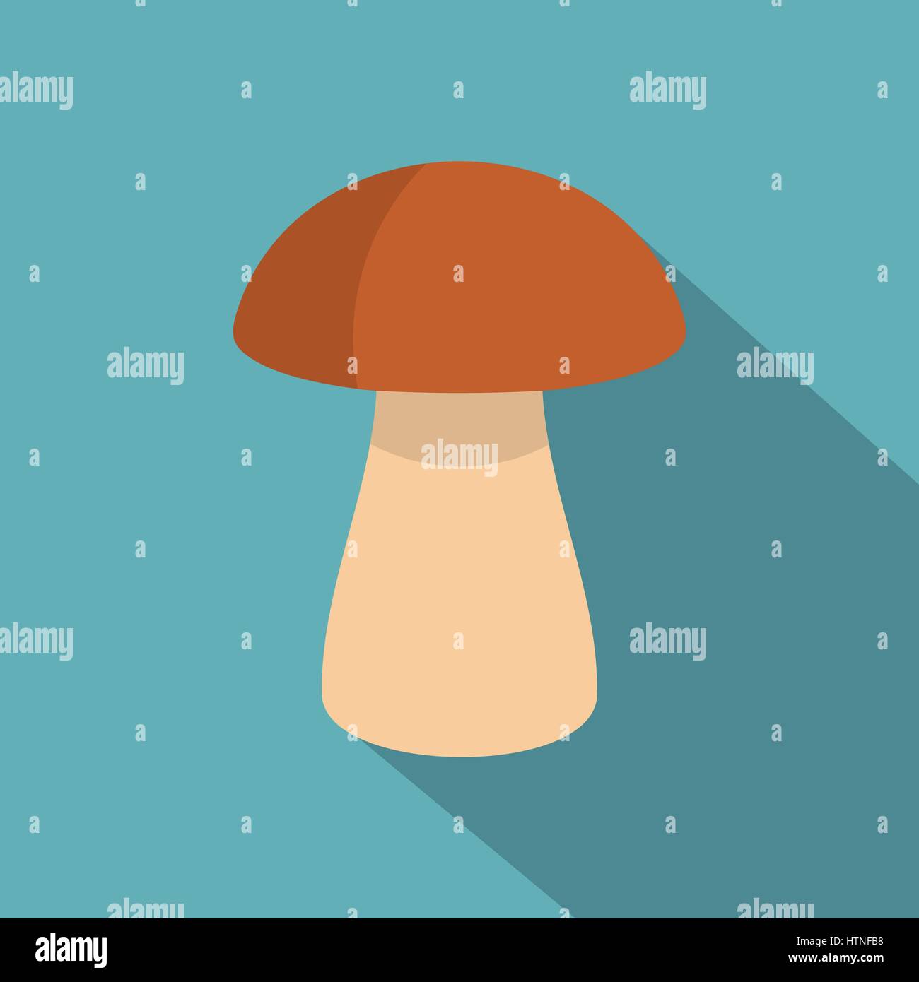 Fungus boletus icon. Flat illustration of fungus boletus vector icon ...