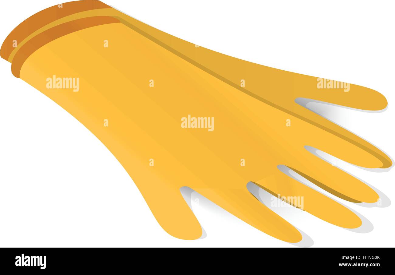 Latex gloves icon. Isometric illustration of latex gloves vector icon for web Stock Vector Image ...