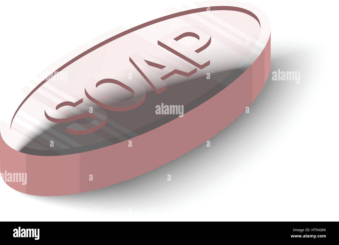 Soap icon. Isometric illustration of soap vector icon for web Stock ...